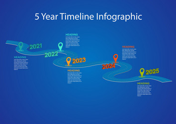 3d timeline 001 Royalty Free Vector Image - VectorStock