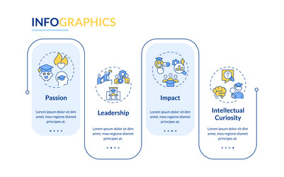 Multicolor extracurricular activities layout with Vector Image
