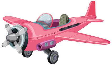 Cute airplane cartoon character Royalty Free Vector Image