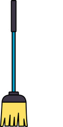 Cleaning Yellow Broom Vector Images (over 2,300)