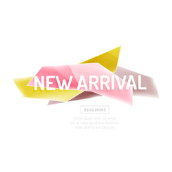 Geometric shape ad promo banner Royalty Free Vector Image