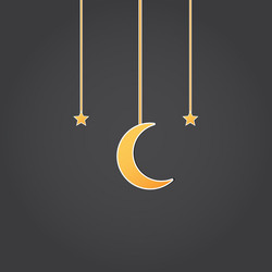 Paper night Royalty Free Vector Image - VectorStock