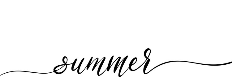 Simple endless hand drawn lettering print Vector Image