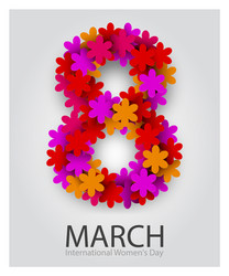 8 march women day Royalty Free Vector Image - VectorStock
