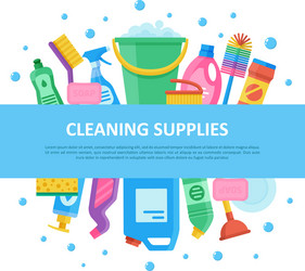 General cleaning frame Royalty Free Vector Image