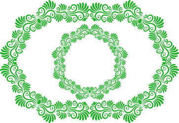 Decorative floral border Royalty Free Vector Image