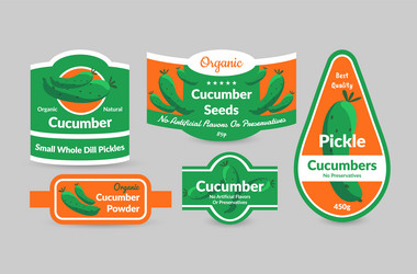 Cucumber Label Vector Images (over 1,500)