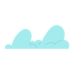 Steam cloud puffs of different shapes and sizes Vector Image