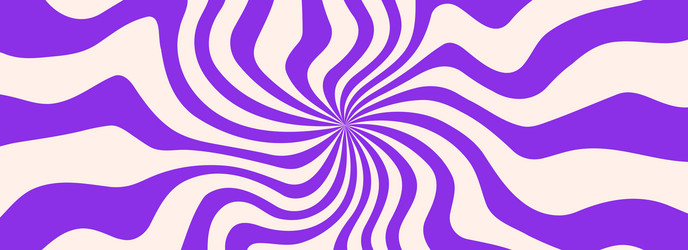 Orange trippy burst lines background psychedelic Vector Image