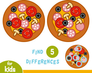 Find differences waiter Royalty Free Vector Image