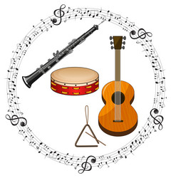 Music festival banner with balalaika traditional Vector Image