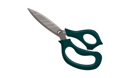 Scissor template set color Royalty Free Vector Image