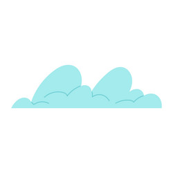 Steam cloud puffs of different shapes and sizes Vector Image
