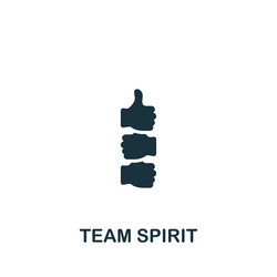 Team spirit icon monochrome simple project Vector Image