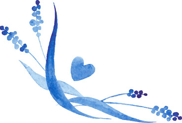 Indigo blue hand drawn seamless border Royalty Free Vector