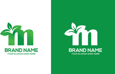 M logo design inspiration letter medical Vector Image