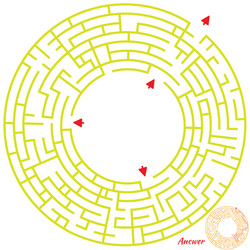 Cartoon map with city road and funny maze game Vector Image