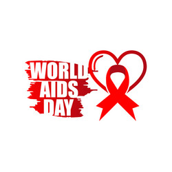 World aids day logoworld logo for web Royalty Free Vector