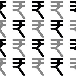 Indian rupee symbol pattern seamless Royalty Free Vector