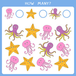 Educational math game for kids Royalty Free Vector Image