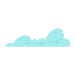 Steam cloud puffs of different shapes and sizes Vector Image