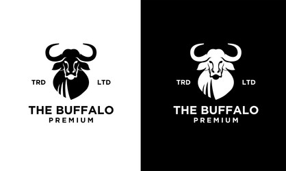 Abstract buffalo logo design Royalty Free Vector Image