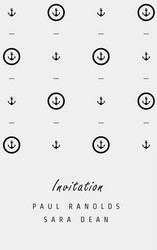 Minimal invitation card or ticket Royalty Free Vector Image