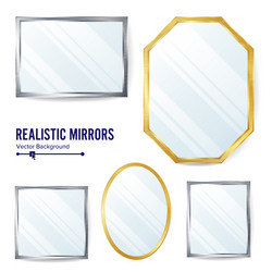Wooden floor mirrors Royalty Free Vector Image