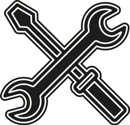 Tools sign - maintenance symbol repair Royalty Free Vector