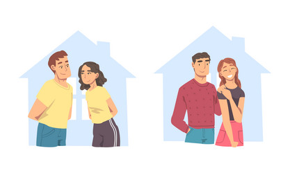 Family Inside the House Cartoon Vector Images (over 770)