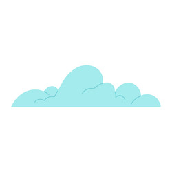 Steam cloud puffs of different shapes and sizes Vector Image