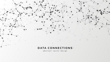 Abstract map futuristic dotted modern concept ict Vector Image