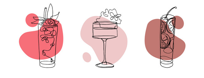 Cocktail Glass Line Drawing Vector Images (over 4,800)