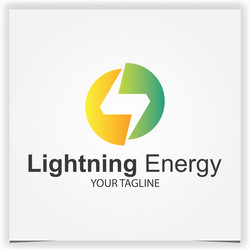 Creative smart lightning energy logo design Vector Image