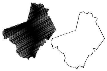 Ogooue-lolo province subdivisions gabon Royalty Free Vector