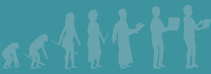 Theory evolution of human from monkey to man Vector Image