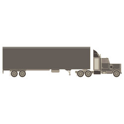 Truck top view traffic transportation icon cargo Vector Image