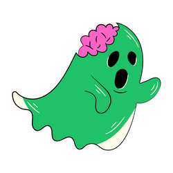 Spooky ghost Royalty Free Vector Image - VectorStock