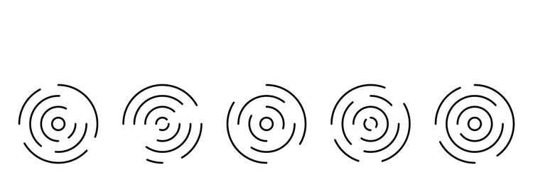 Circular ripple icon concentric circles Royalty Free Vector Circular ripple icon concentric circles Royalty Free Vector