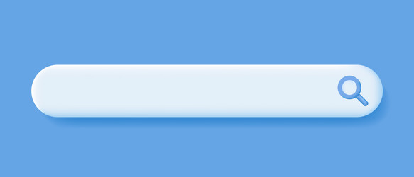 Blue search box with rounded corners Royalty Free Vector