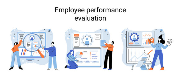 Employee performance evoluation analysis Vector Image