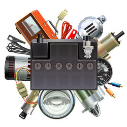 Car accessories concept Royalty Free Vector Image