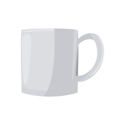 Flat coffee mug Royalty Free Vector Image - VectorStock