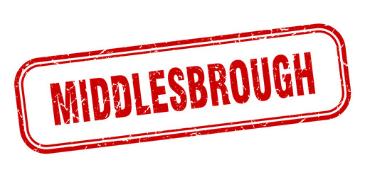 Welcome to middlesbrough stamp Royalty Free Vector Image