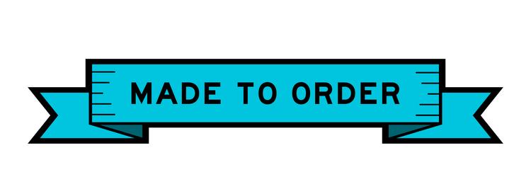Red color inserted label banner with word made Vector Image