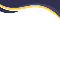 Header waves blue and yellow Royalty Free Vector Image