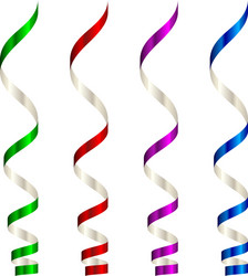 Party streamers Royalty Free Vector Image - VectorStock
