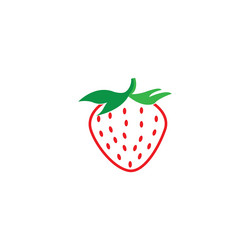 Strawberry icon Royalty Free Vector Image - VectorStock