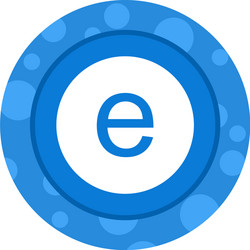 Microsoft edge browser brand logo symbol with name