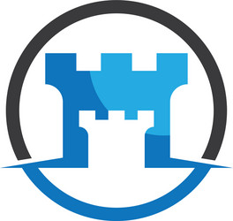 Castle symbol icon Royalty Free Vector Image - VectorStock